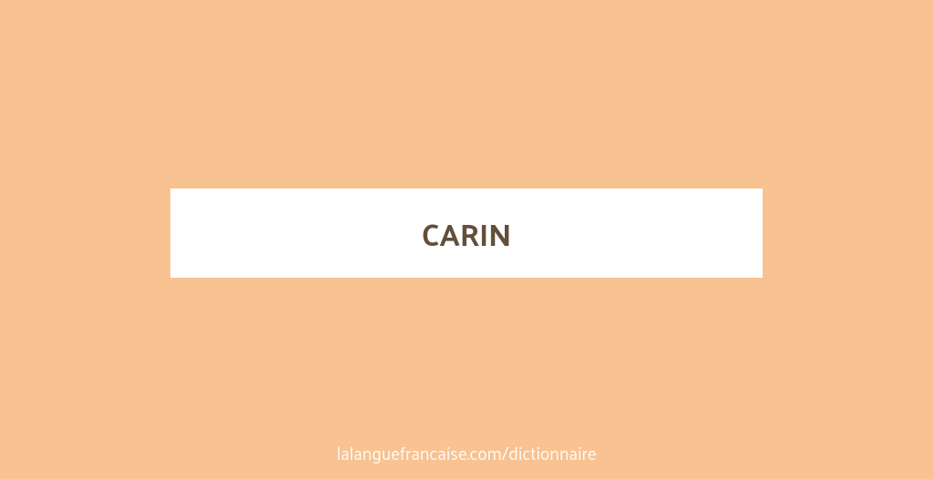 Définition de carin | Dictionnaire français