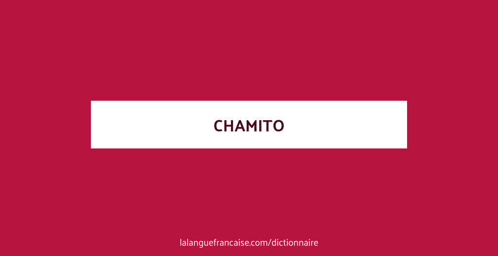 Définition de chamito | Dictionnaire français