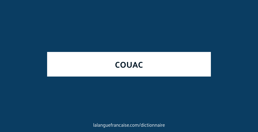 Définition de couac | Dictionnaire français