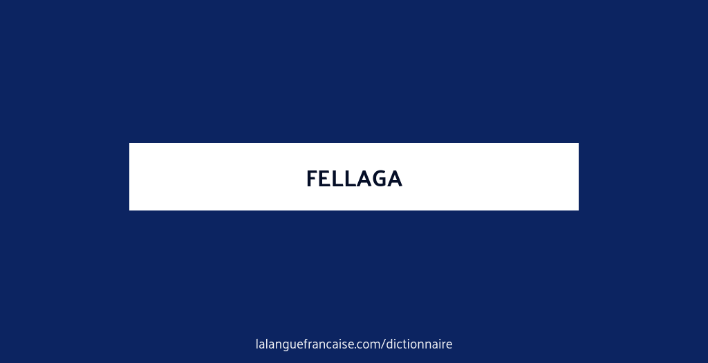 Définition de fellaga | Dictionnaire français