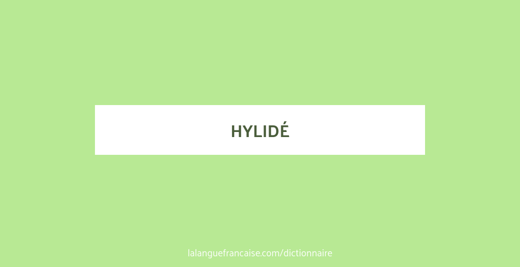 Définition de hylidé | Dictionnaire français