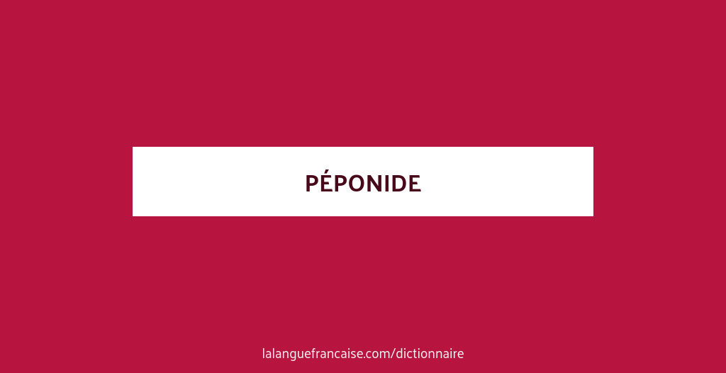 Définition de péponide | Dictionnaire français