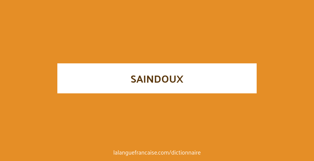 Définition de saindoux | Dictionnaire français